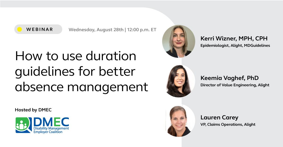 Webinar - Using Duration Guidelines - MDGuidelines